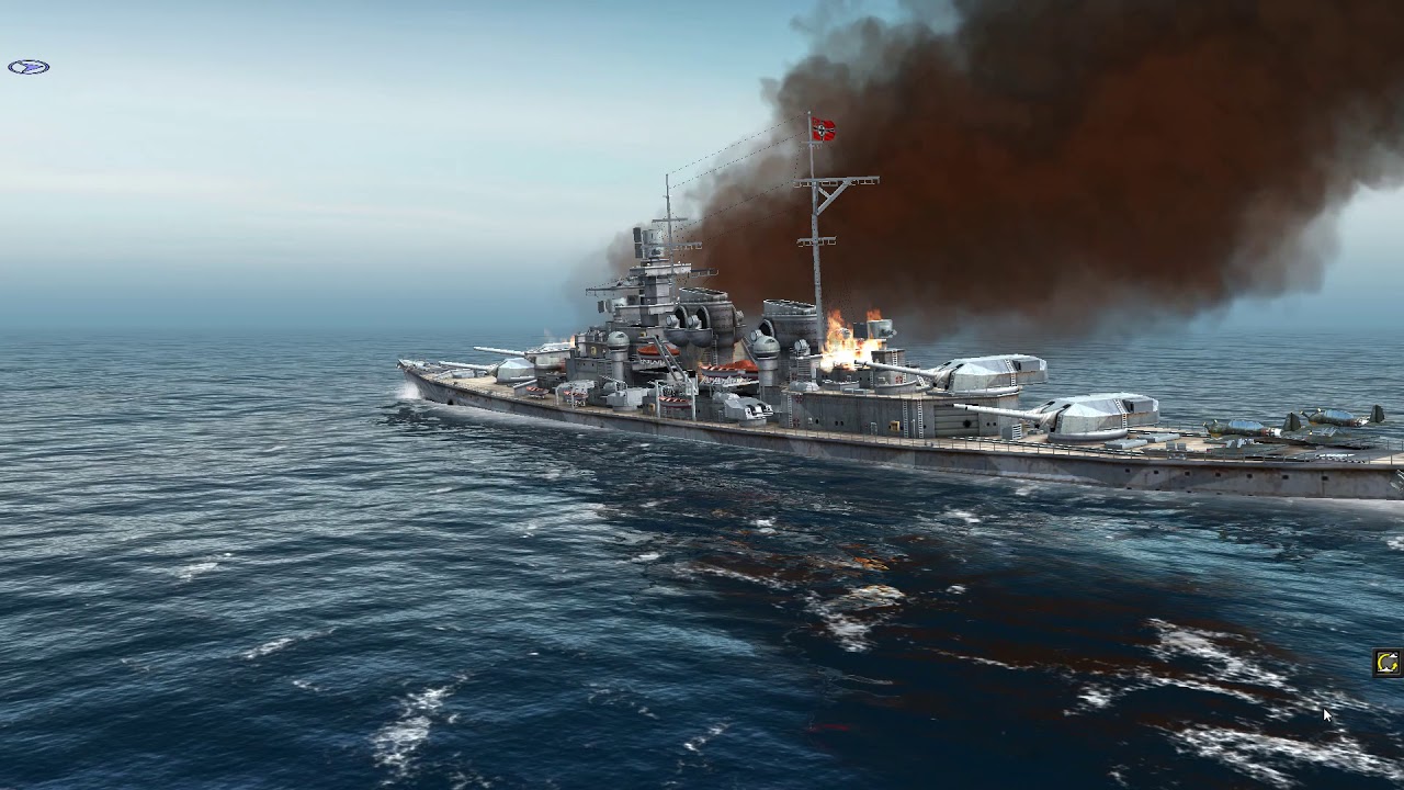Atlantic Fleet 1 H-39 Battleship vs 10 Battleships - YouTube
