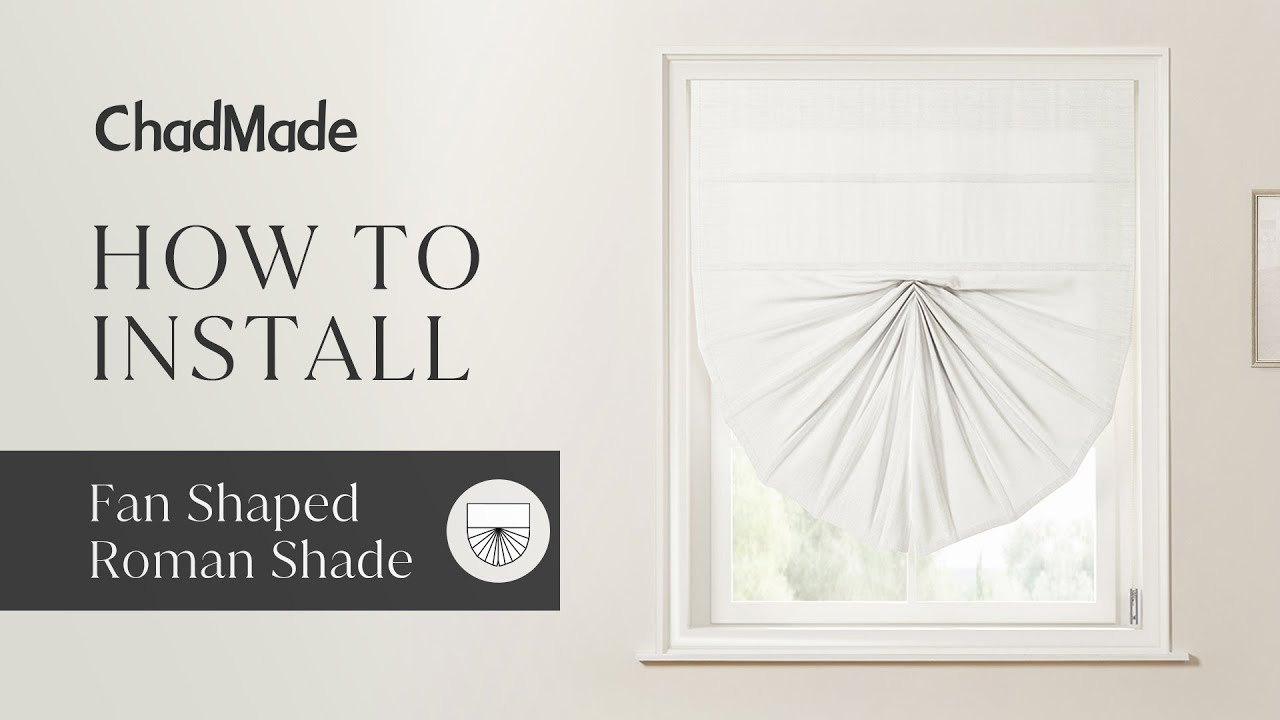How to Install Fan Shaped Roman Shades: Simple Installation Guide - YouTube