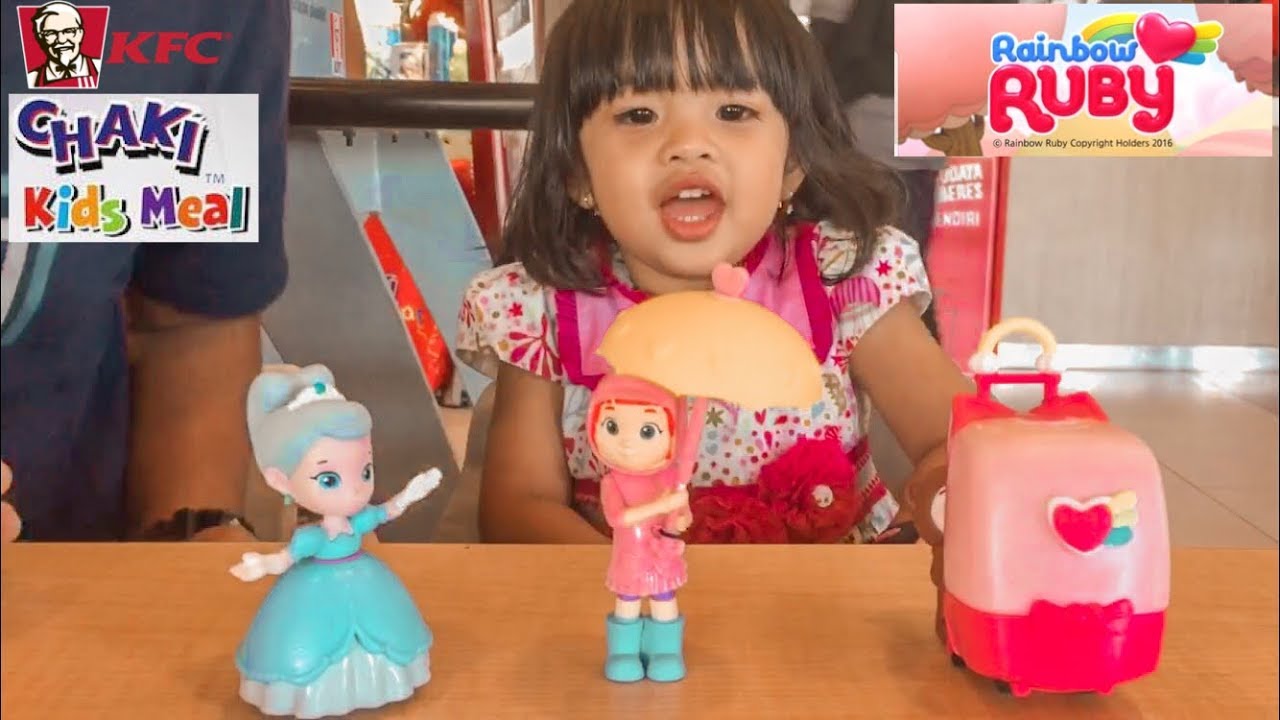 UNBOXING HADIAH KFC CHAKI KIDS MEAL RAINBOW RUBY - HADIAH KFC TERBARU ...