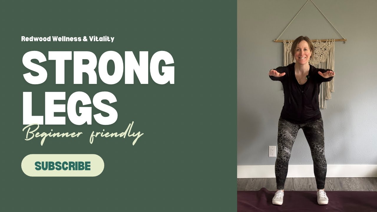 Beginner Leg Strength Workout - No Equipment - YouTube