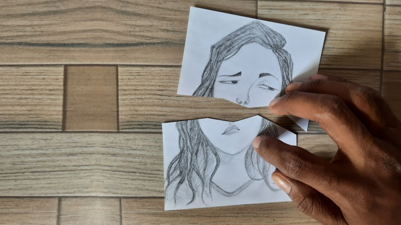 Angry girl pencil drawing fixing video - YouTube
