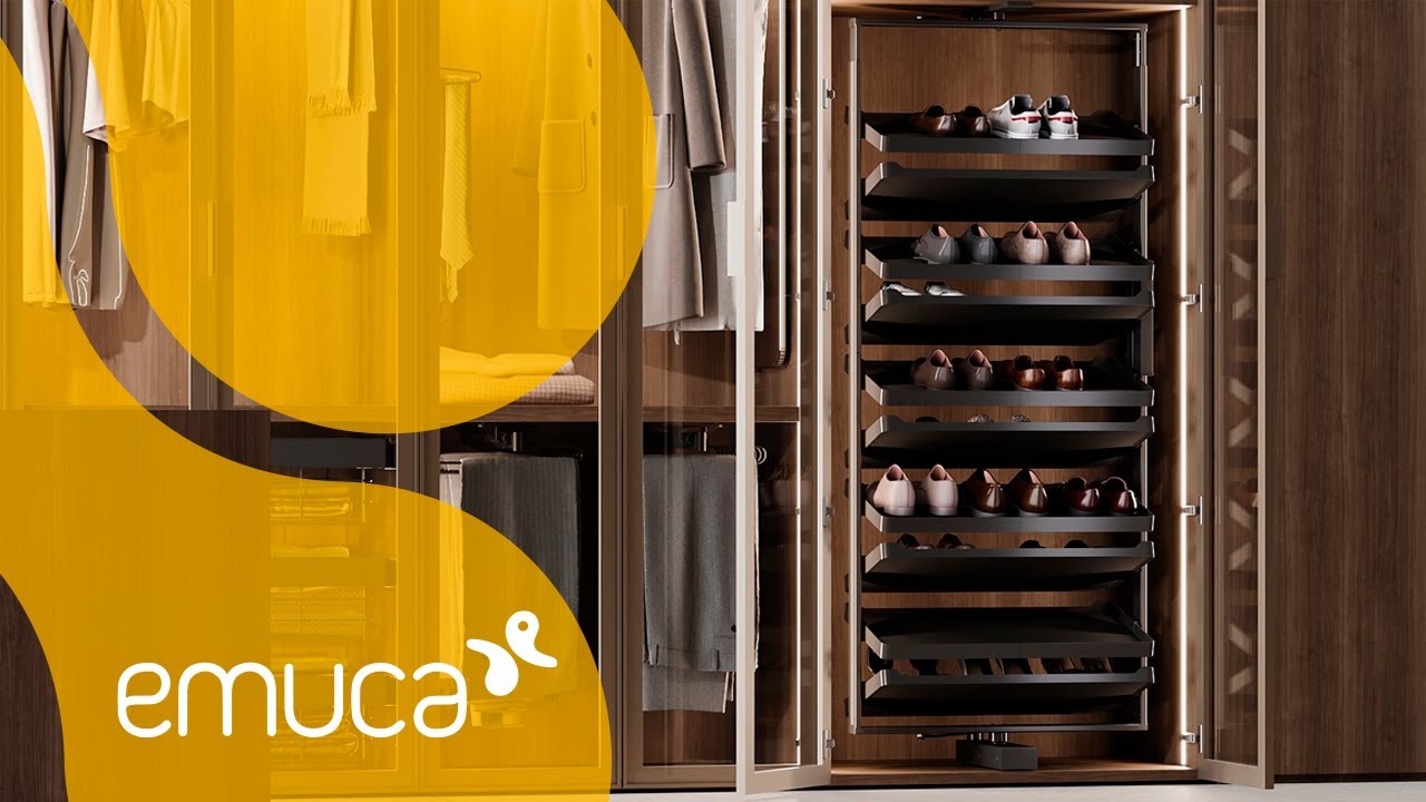 Quartz rotating shoe rack | Order, design and accessibility in your ...
