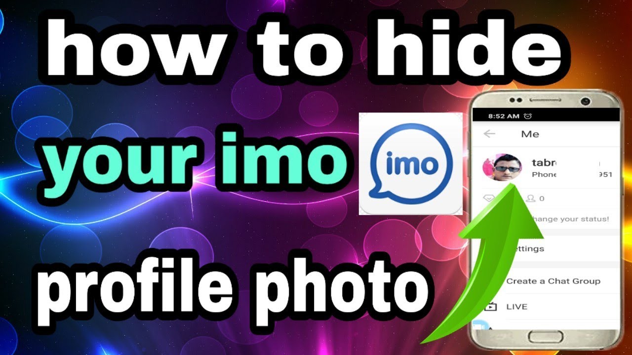 how to hide imo profile picture | imo ka profile photo logo se chupaye ...