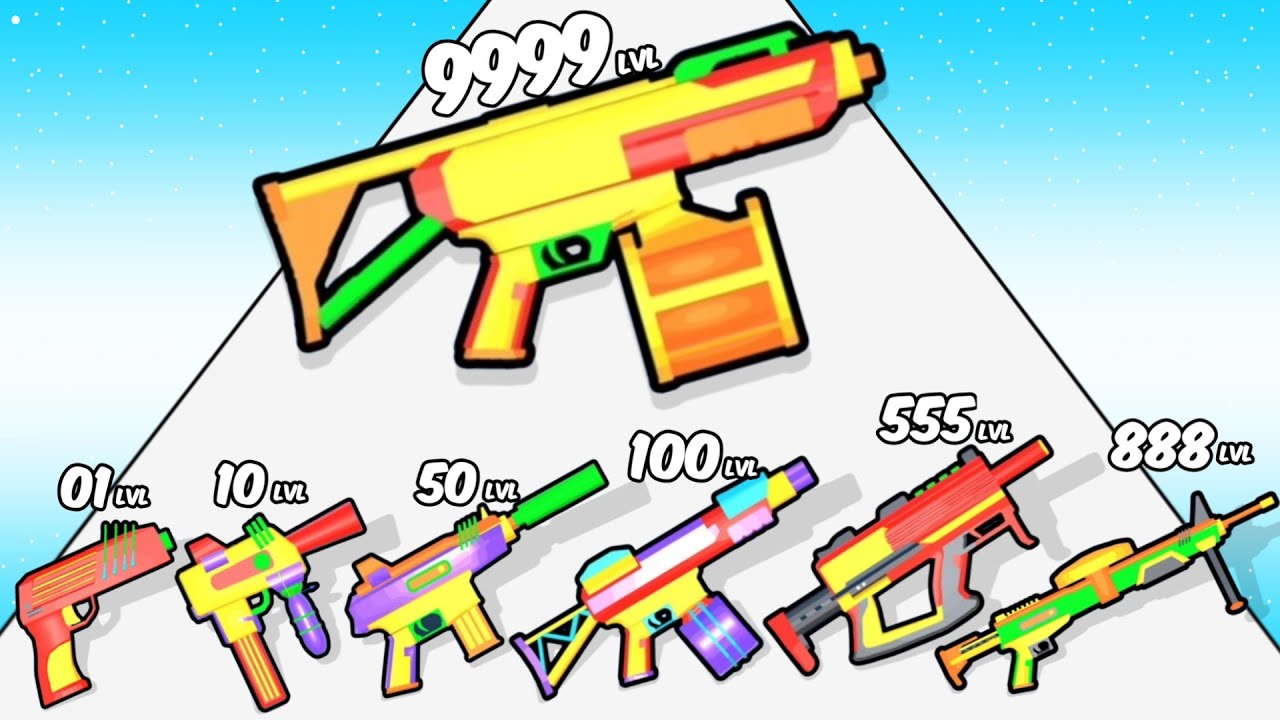 Guns Plus Fever - Level Up Gun Max Level ASMR Satisfying Gameplay - YouTube