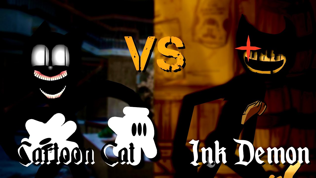 The Ink Demon VS Cartoon Cat (Sticknodes animation) bendy fight- - YouTube