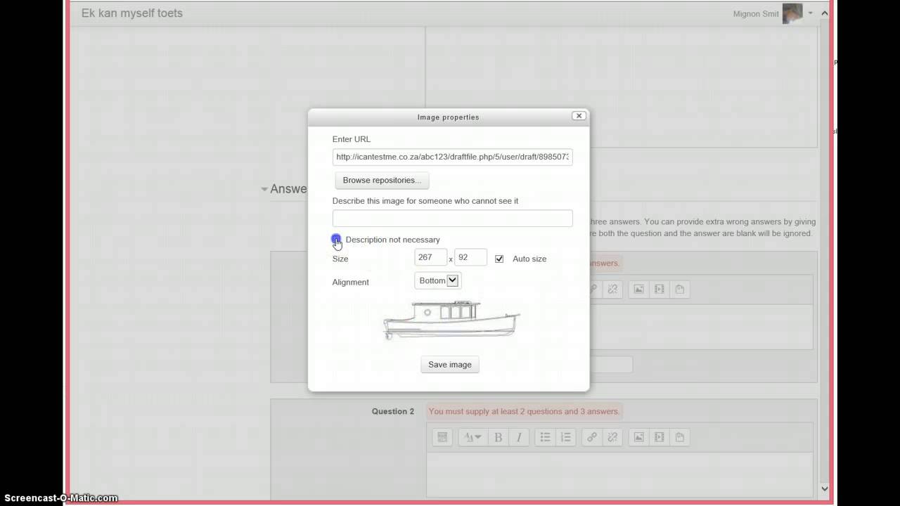 Moodle - Matching Questions - YouTube