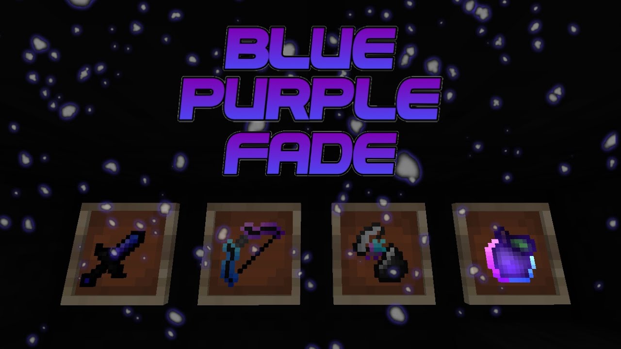 [MCPE 1.0+] Blue Purple Fade Pack | Texture Pack Review - YouTube