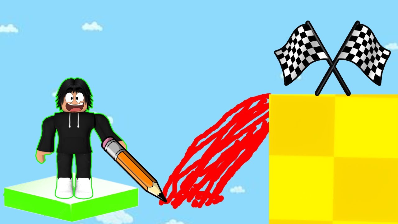 EU DESENHO O CAMINHO DESSE OBBY! (DRAW OBBY) - YouTube