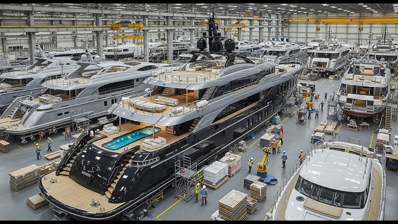 Inside the $10,000,000 Yacht Factory – How Luxury Ships Are Really Made ...