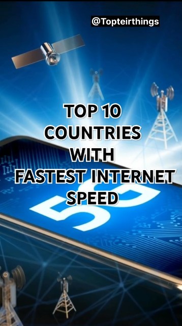 TOP 10 COUNTRIES WITH FASTEST INTERNET SPEED #shorts #viralshorts # ...