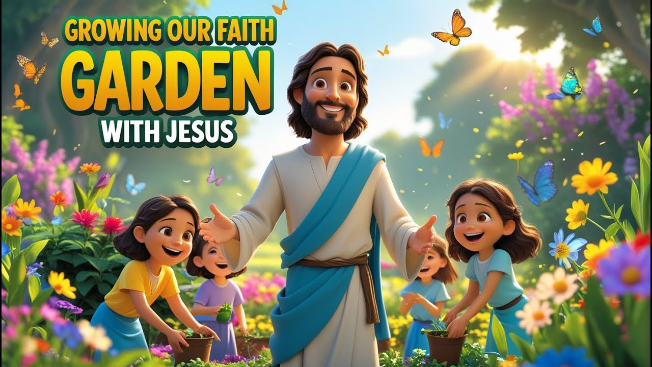 Growing Our Faith Garden with Jesus 🌱 | Kids Bible Song | Little ...