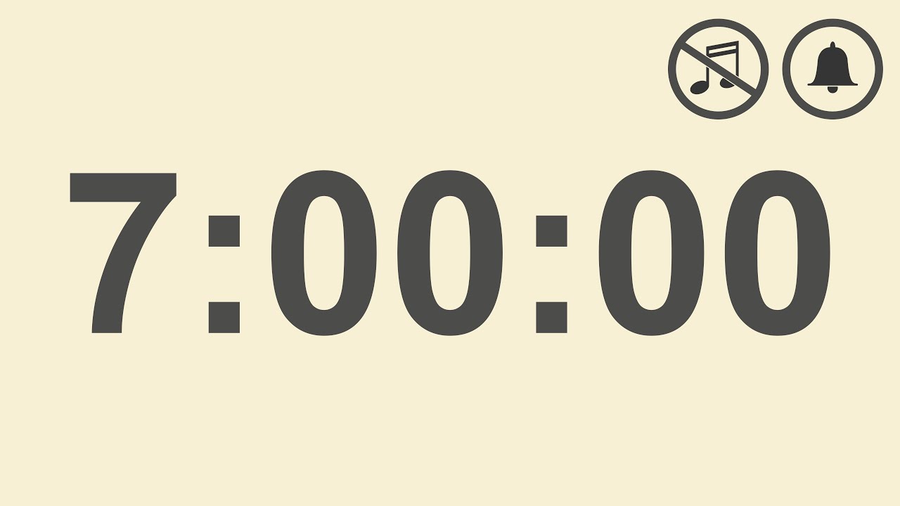Timer 7 Stunden - YouTube