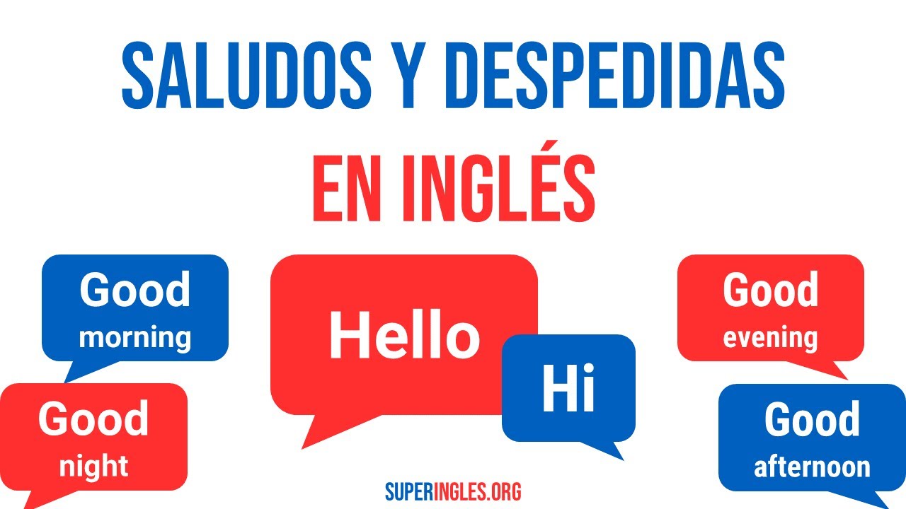 Saludos Y Despedidas En Ingles Maneras De Saludar, Despedirse Y