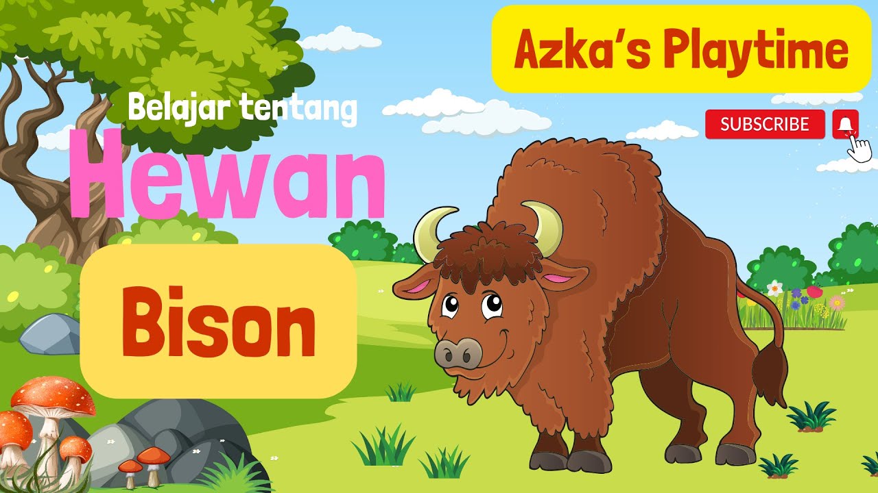 Belajar mengenal nama hewan Bison || Menyenangkan dan Belajar Bersama ...