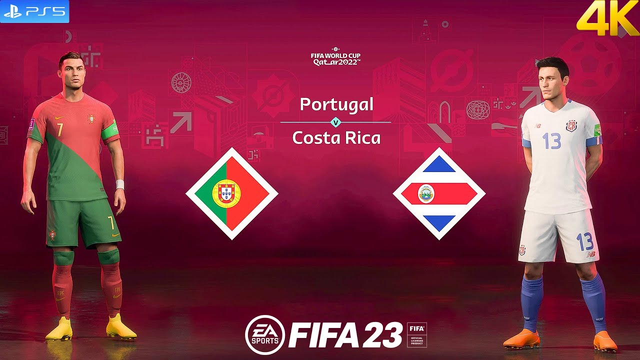 FIFA 23 - Portugal vs. Costa Rica - World Cup 2022 Final Match | PS5 ...
