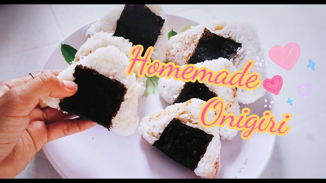 Onigiri Homemade (My First Time Attempt) - YouTube