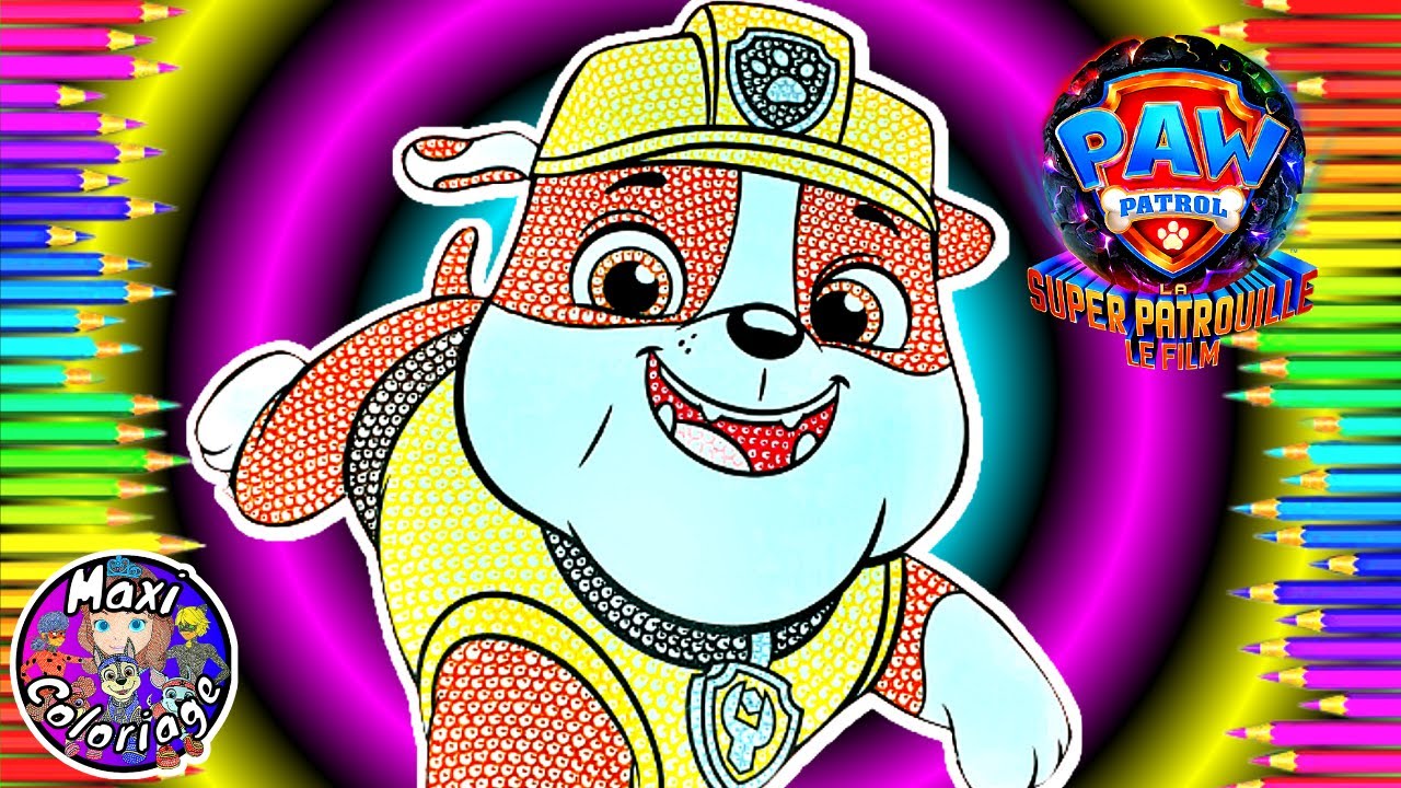 Comment Colorier et Dessiner PAT'PATROUILLE Ruben- Coloring page PAW ...