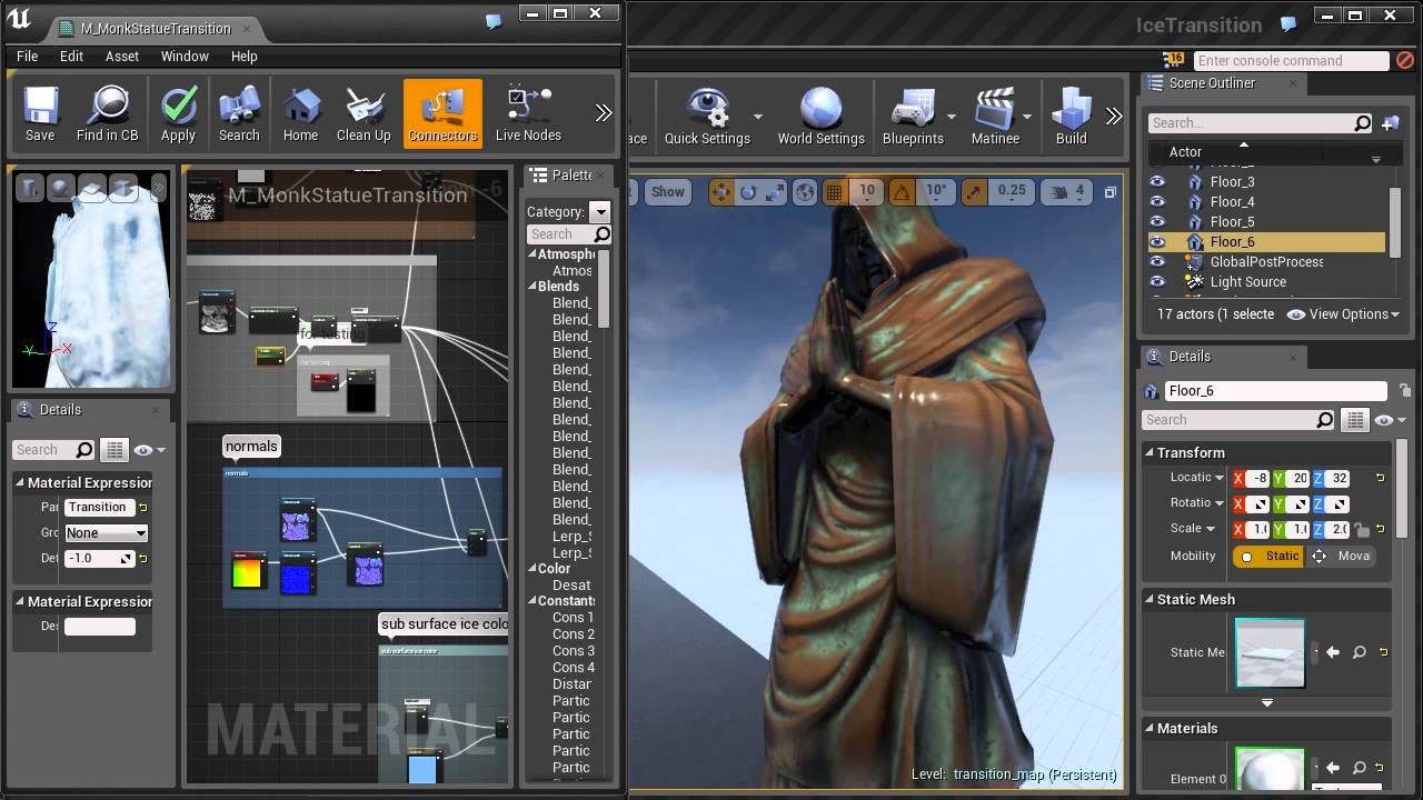 imbueFX - VFX Application Series in UE4 - Ice Material Transition ...