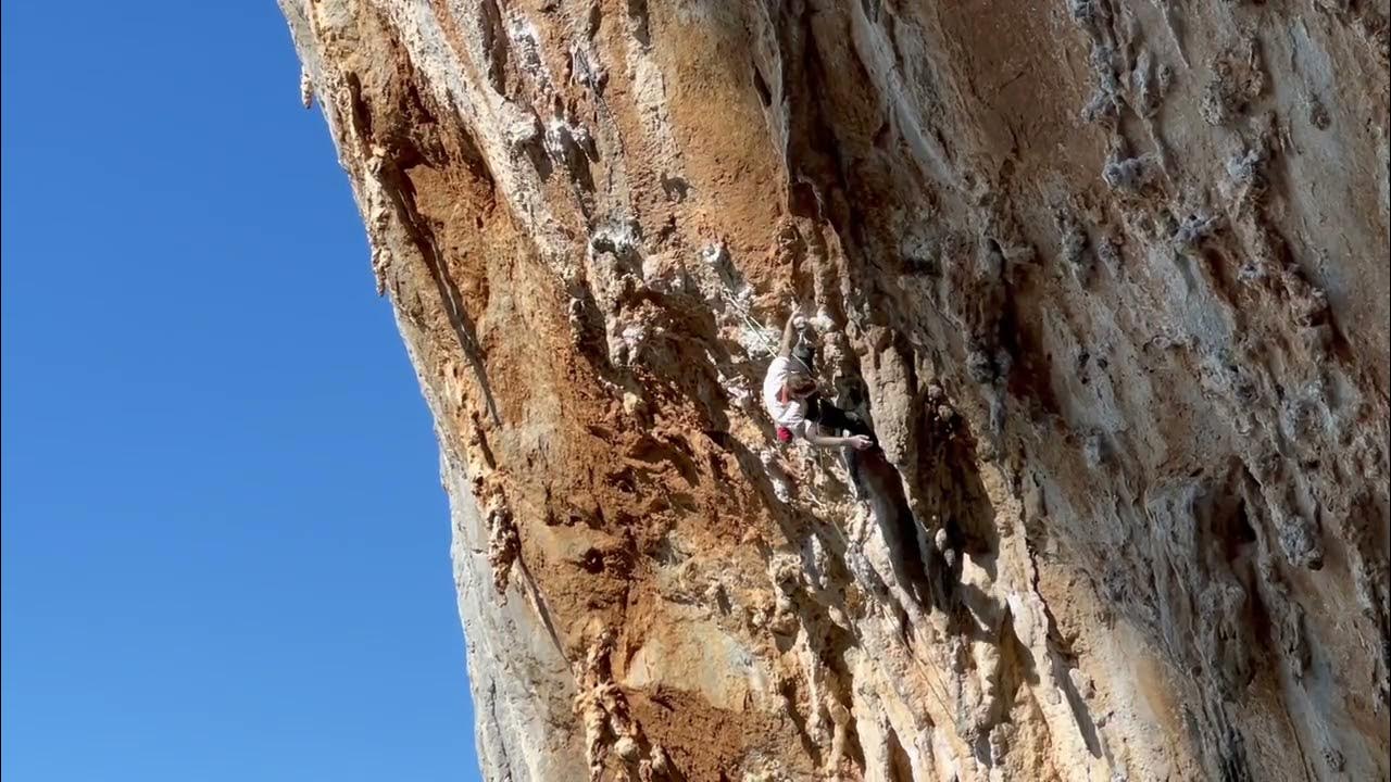 Aegialis 7c Kalymnos Grande Grotta - YouTube
