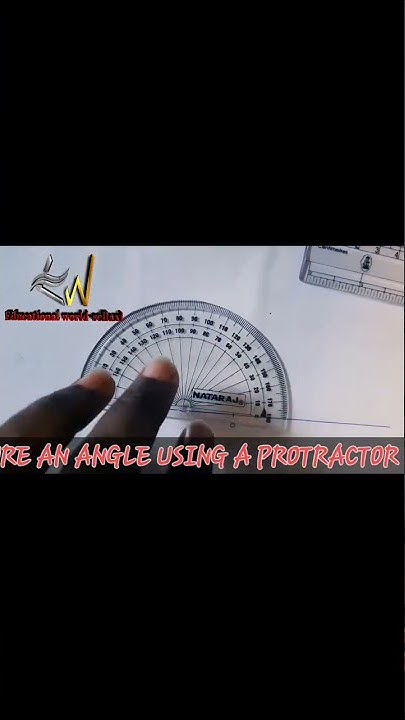 How to measure angles with the use of a protractor. - YouTube
