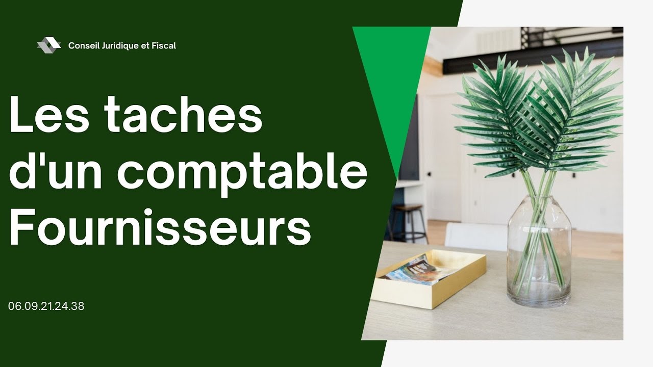 Les taches d'un Comptable Fournisseurs - YouTube