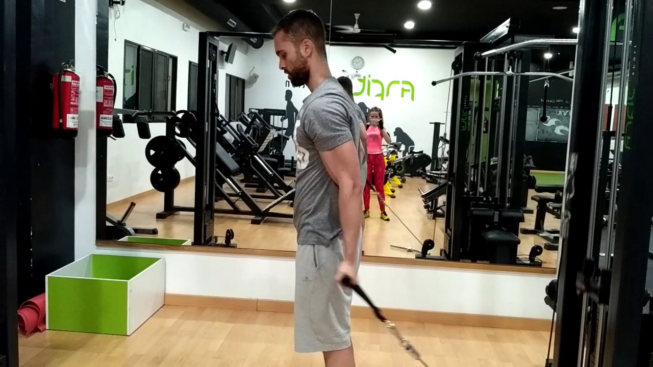 Curl una mano polea - YouTube