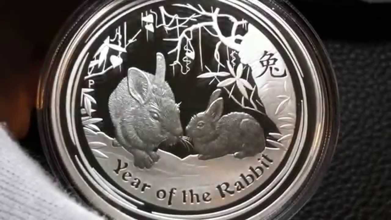 LUNAR SERIES II - 2011 YEAR OF THE RABBIT SILVER PROOF 1OZ COIN - YouTube