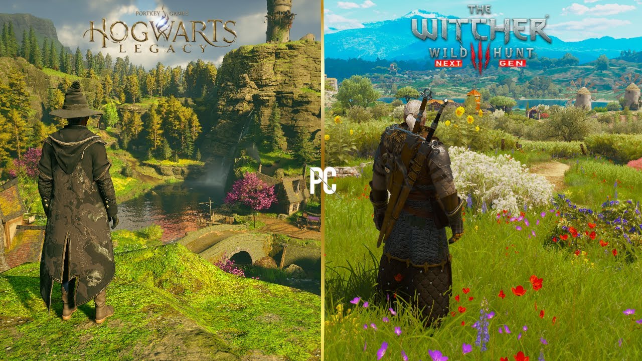 Hogwarts Legacy PC vs The Witcher 3 Remastered PC - Graphics and ...