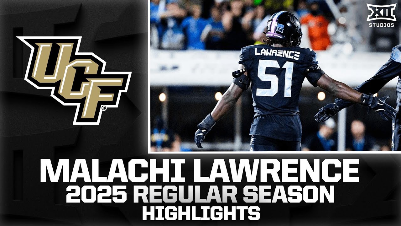 Malachi Lawrence 2025 Regular Season Highlights | Big 12 Football - YouTube
