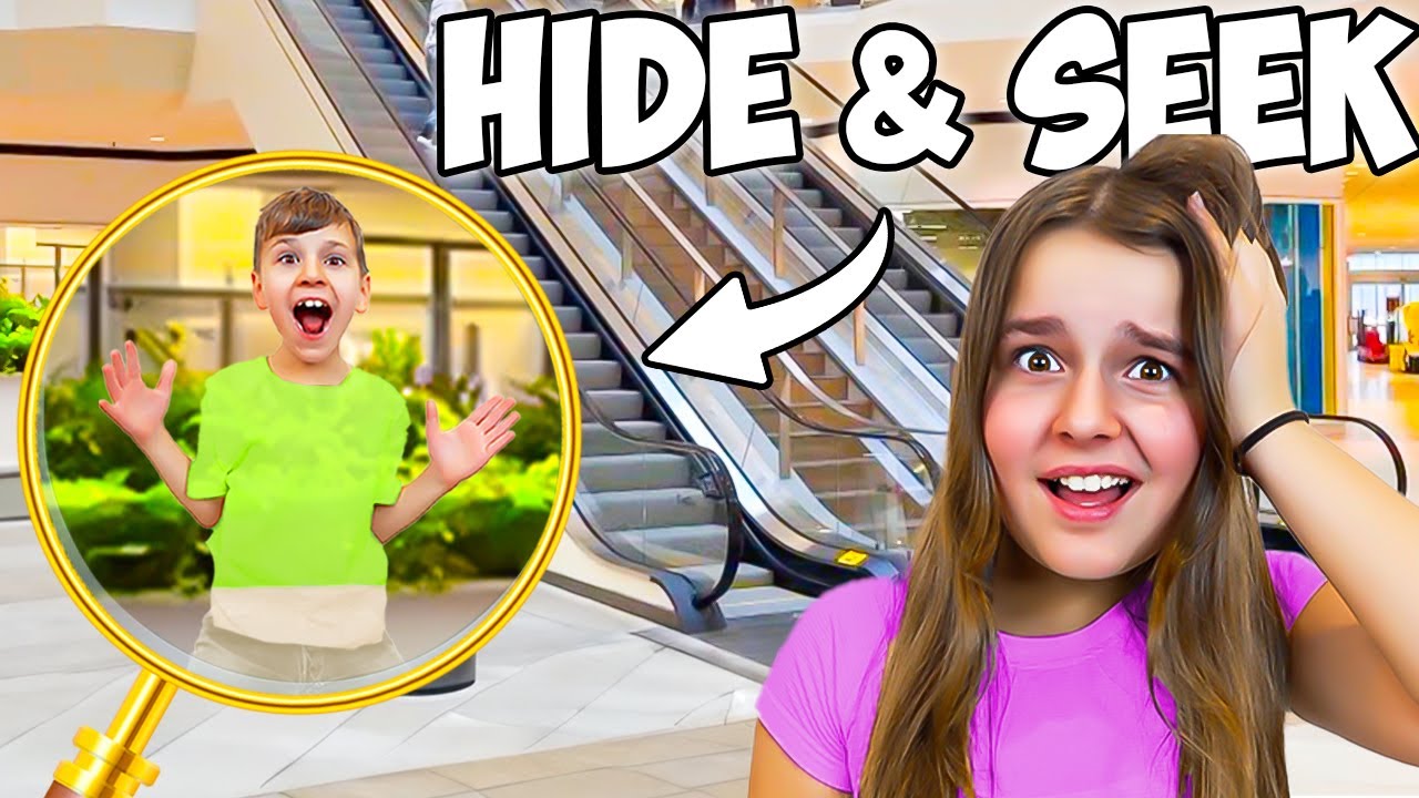 EXTREME HIDE & SEEK in the MALL! - YouTube