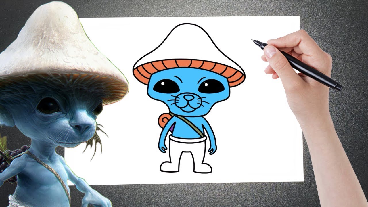 COMO DIBUJAR GATO PITUFO (SMURF CAT) - YouTube