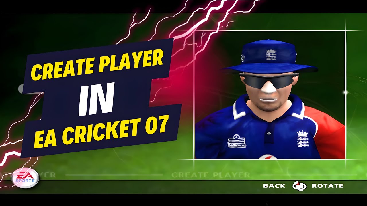How to Create Player in EA Cricket 07? (Simple Steps) - YouTube