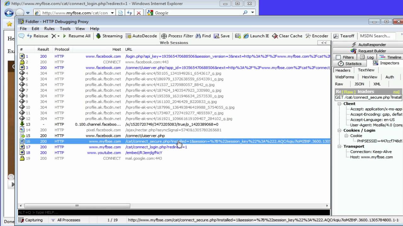 Facebook Connect OAuth Authentication 3rd Party Data Access - YouTube