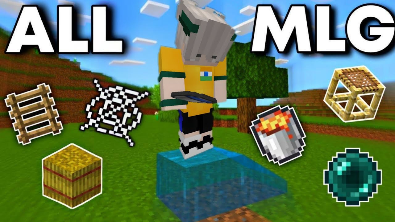 🔥Top 10 Minecraft MLG with Keyboard & Mouse🖱️(Minecraft Pocket Edition ...