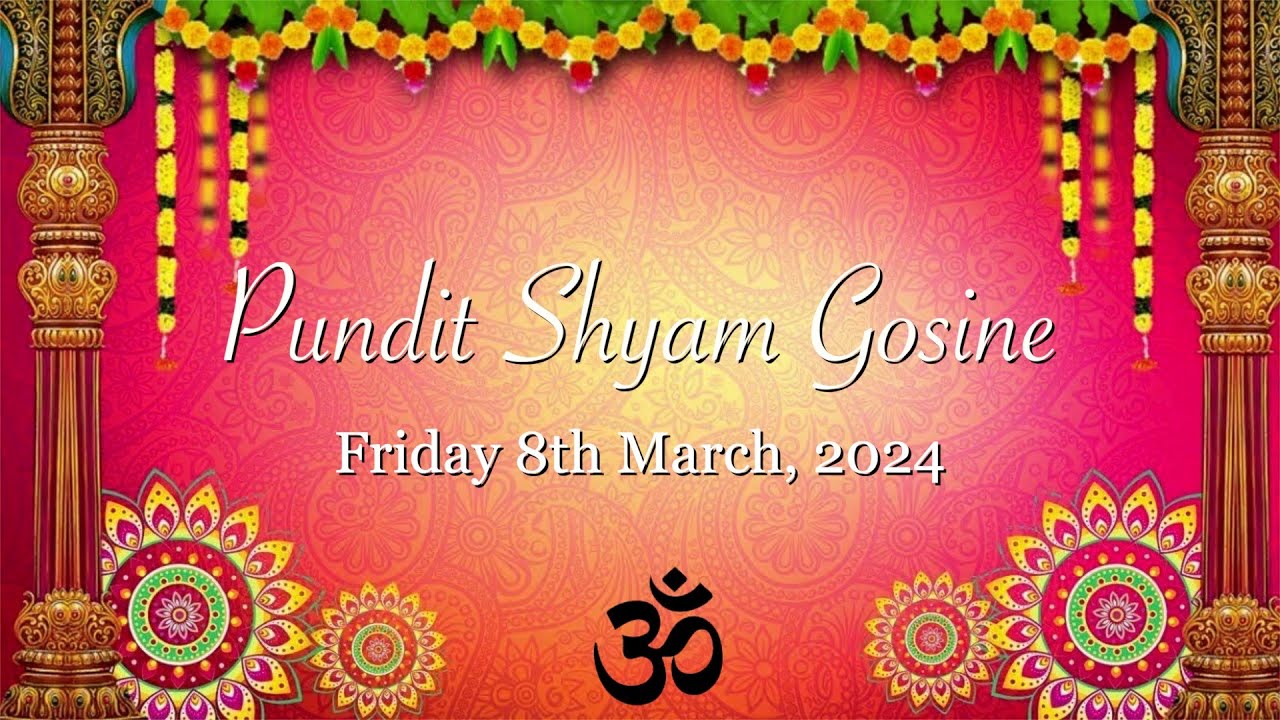 Pundit Shyam Gosine Friday 8th March 2024 - YouTube