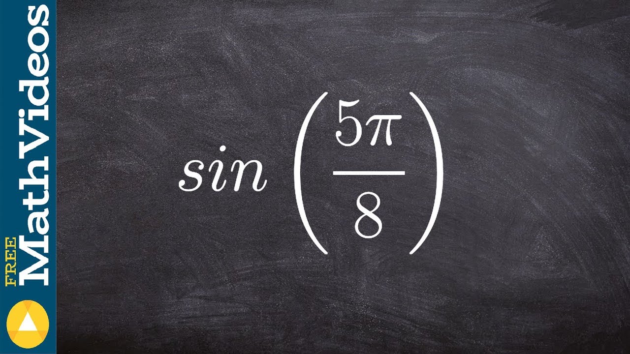 Learn how to evaluate the half angle for sine in radians - YouTube
