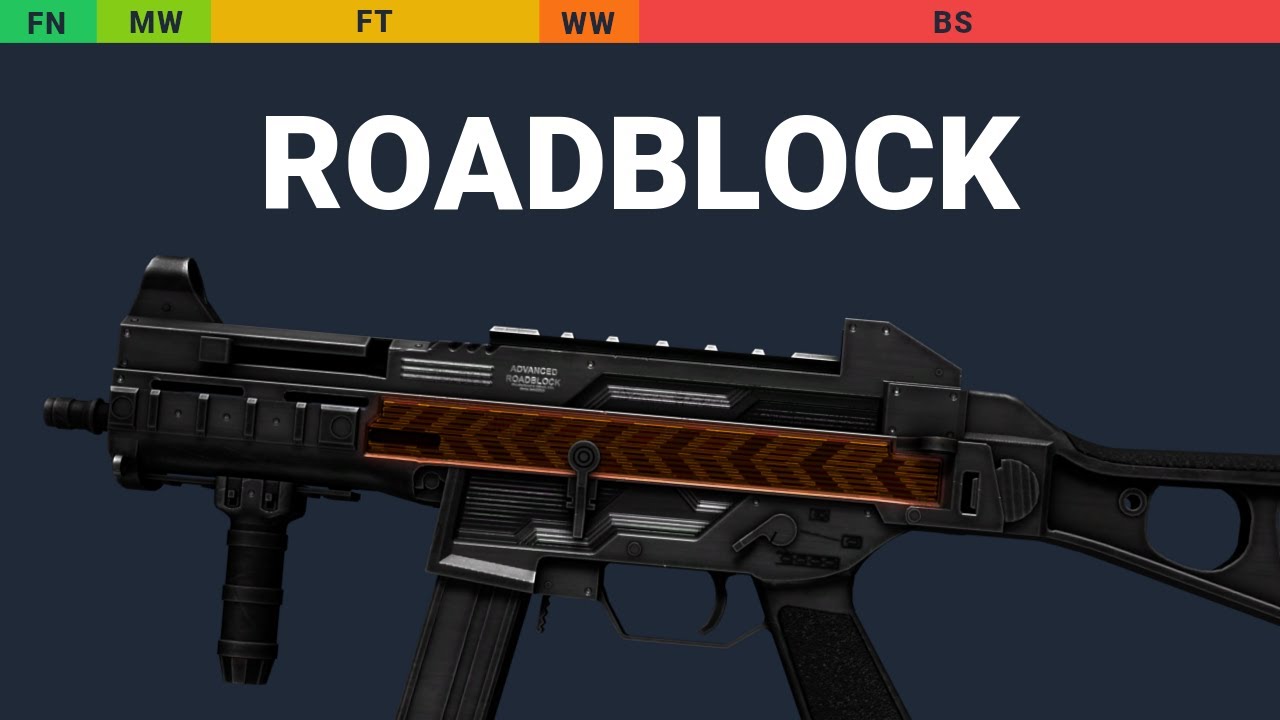 UMP-45 Roadblock - Skin Float And Wear Preview - YouTube