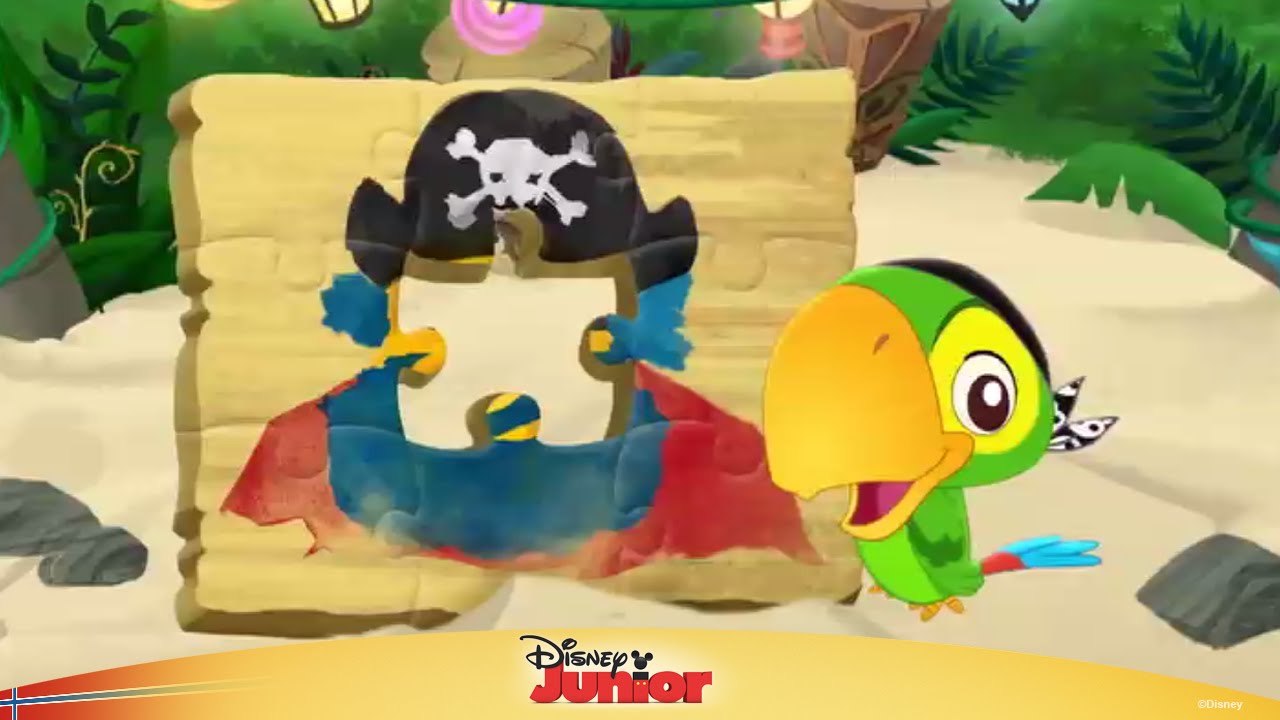 Lek med Skully: Piratpuslespillet - Disney Junior Norge - YouTube