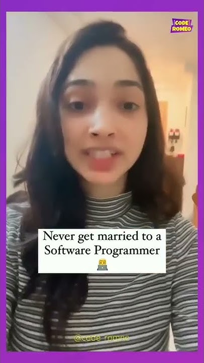 NEVER GET A MARRIED A SOFTWARE PROGRAMMER #shorts || PROGRAMMER FUNNY SCENE - YouTube