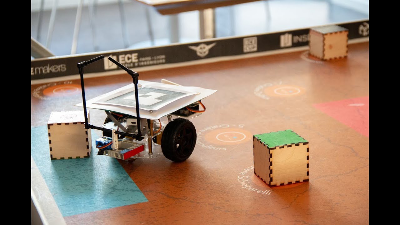 ECE CUP - ROBOT AUTONOME (ArUco Marker et OpenCV) - YouTube