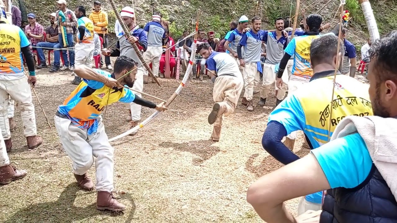 pahari culture part 4 Shila Ghund V/S Rajana Thoda Game// Bishu Mela ...