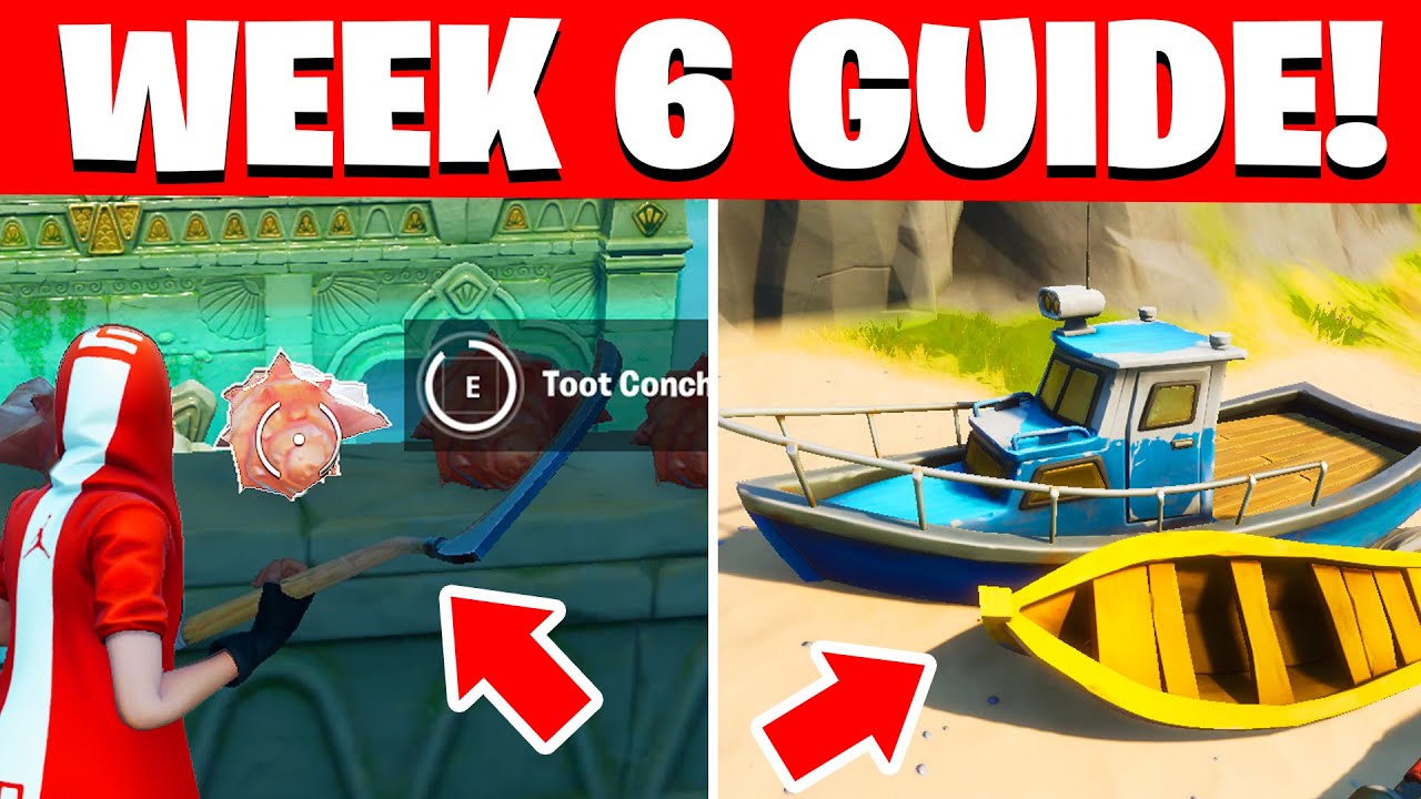 ALL WEEK 6 CHALLENGES FORTNITE SEASON 5 ( WEEK 6 CHALLENGES / EPIC ...