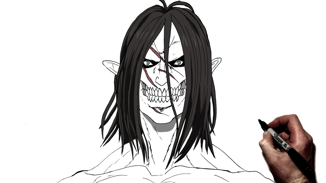 How To Draw The Attack Titan (Season 4) | Step By Step | Attack On ...