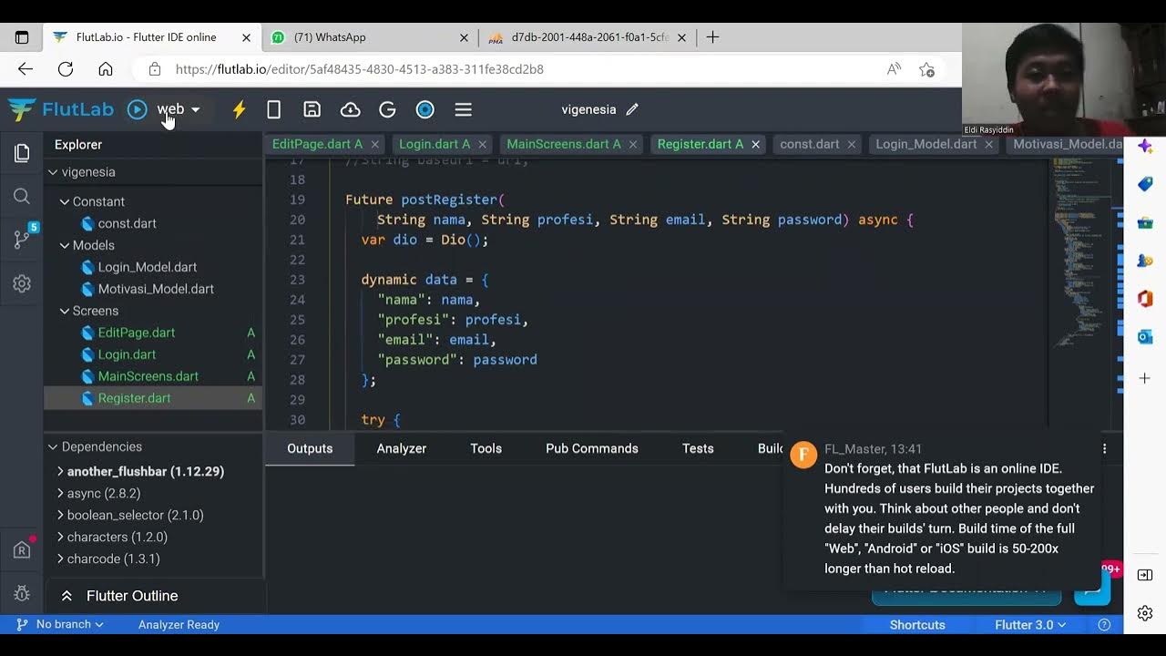 Tugas Demo Vigenesia entry register,entry login,dan entry motivasi19.5A ...