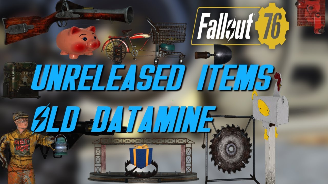 Fallout 76 - Old and Unreleased Datamined Items - YouTube