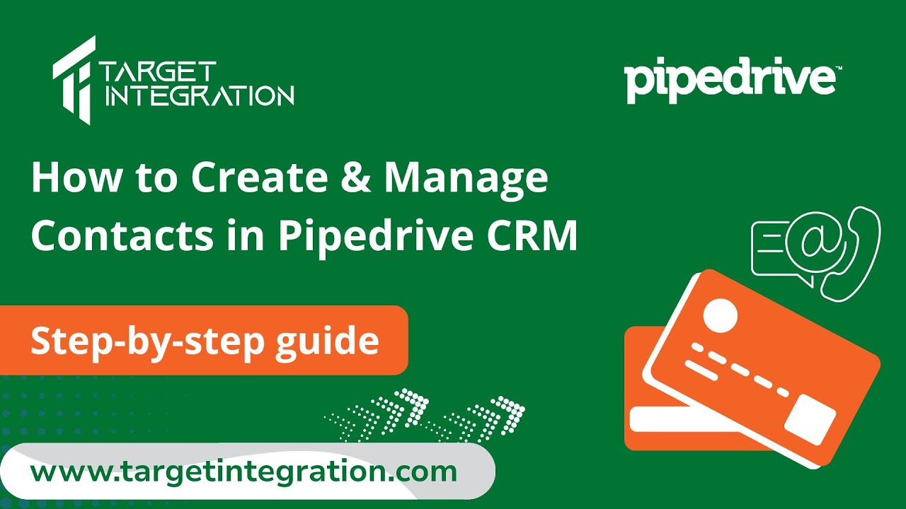 How to Create & Manage Contacts in Pipedrive CRM - YouTube