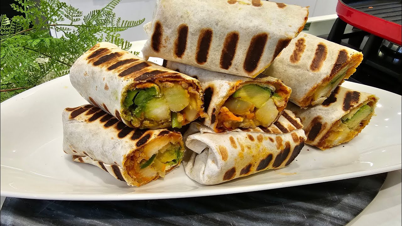 Easy to make wrap recipe for your pack lunch - YouTube