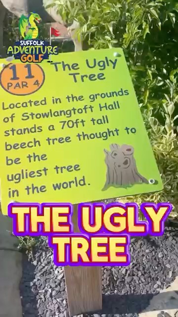 The Ugly Tree at Suffolk Adventure Golf - YouTube