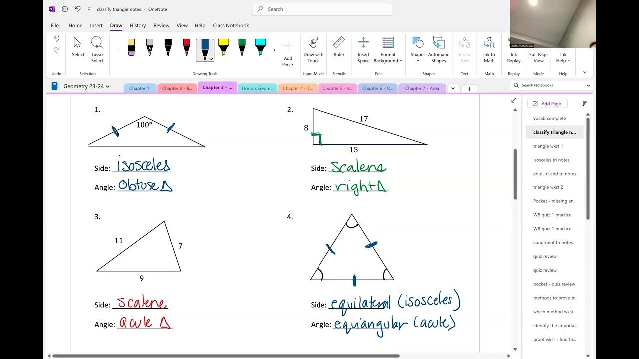 Classify Triangle notes - YouTube
