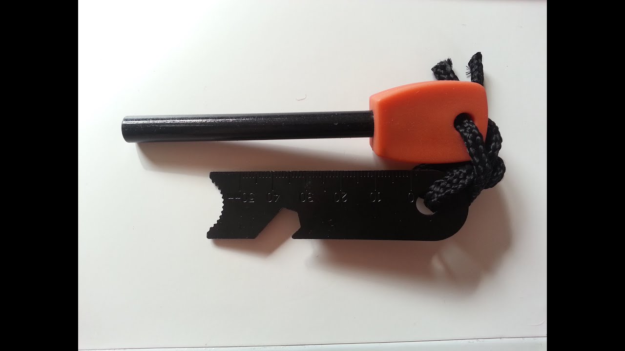 Biltema Fire striker / Fire Steel - YouTube